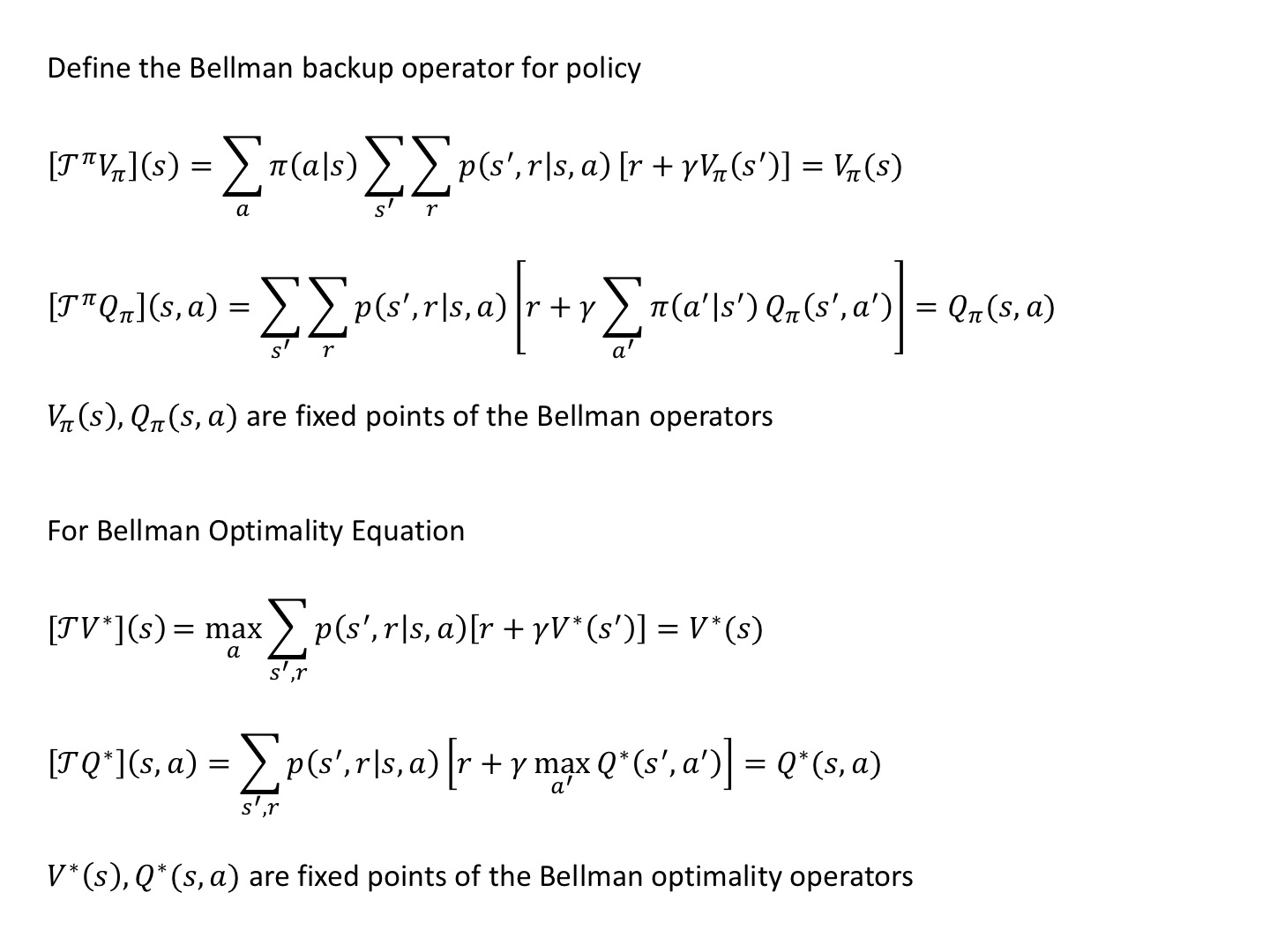 Bellman Equation - Jiexin Wang